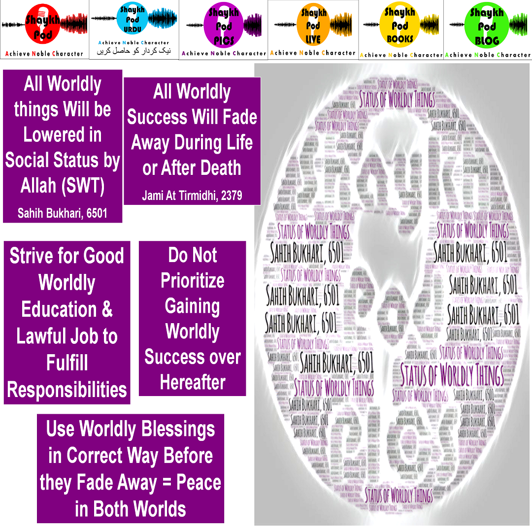 PodHadith: Status of Worldly Things – ShaykhPod